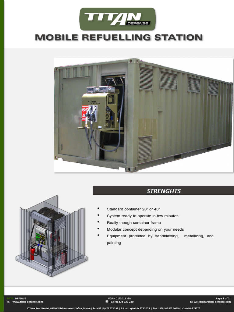 Titan Aviation Mobile Refuelling Station en | PDF | Manufactured Goods ...