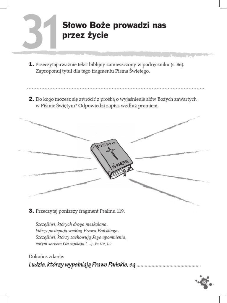 3SP Katecheza31 Cwiczenia | PDF