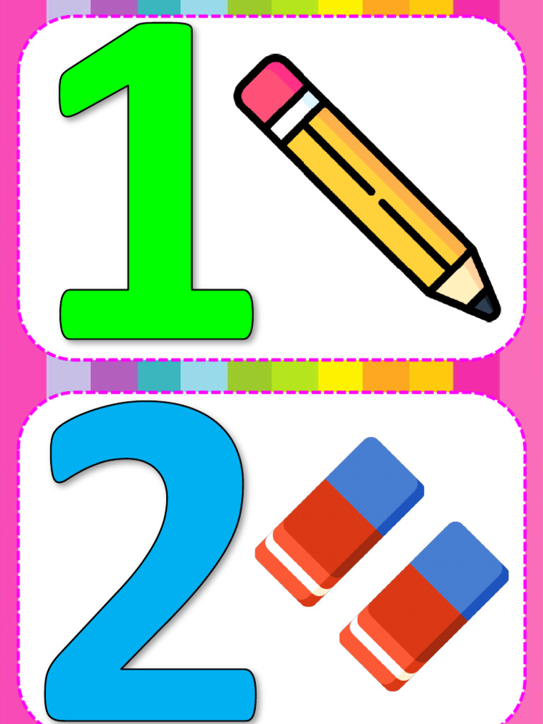 1.TARJETAS DE NUMEROS DEL 1 AL 10 | PDF