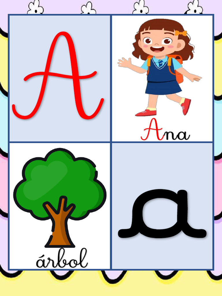 4.tarjetas de Abecedario | PDF