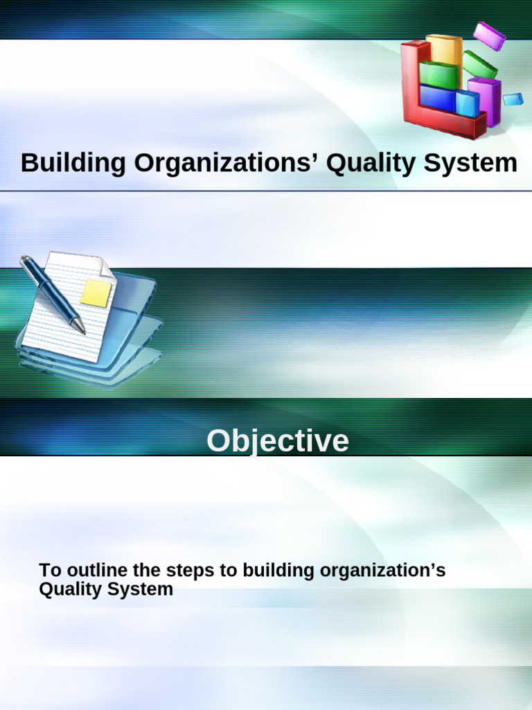 Building Organizations Quality System | PDF | Quality Management System | System