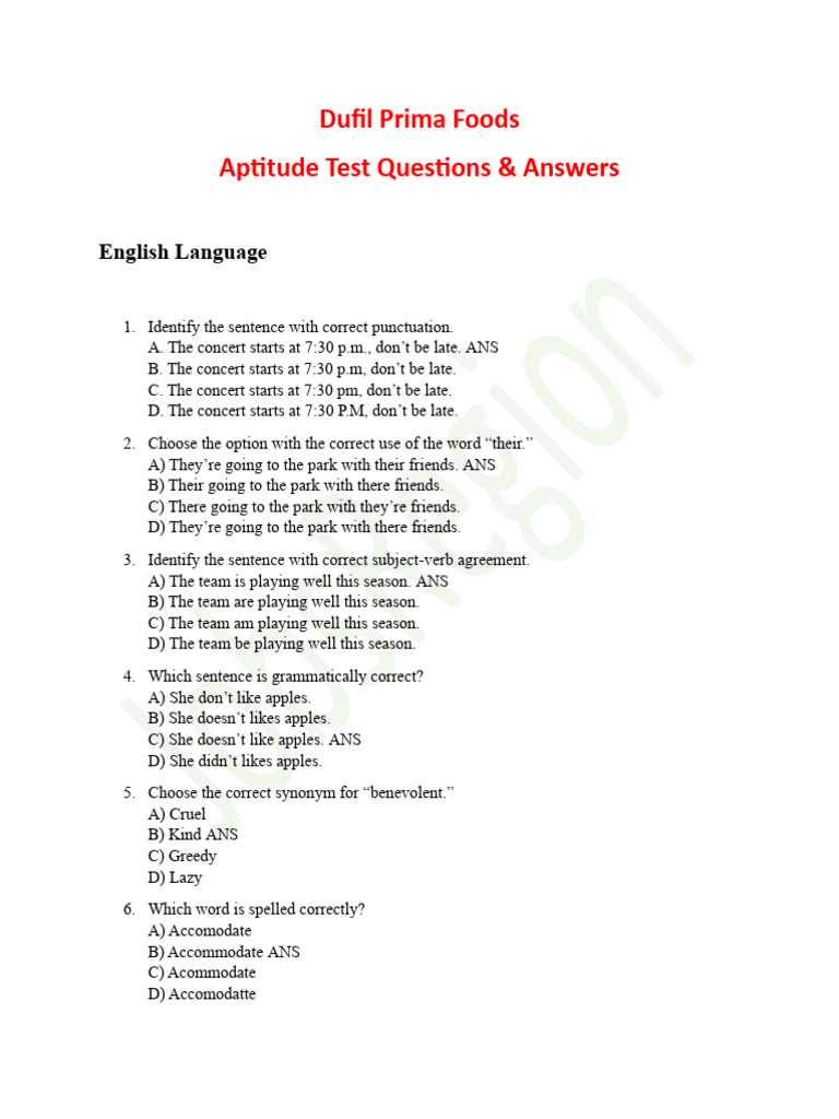 Dufil-Prima-Foods-Past-Questions | PDF