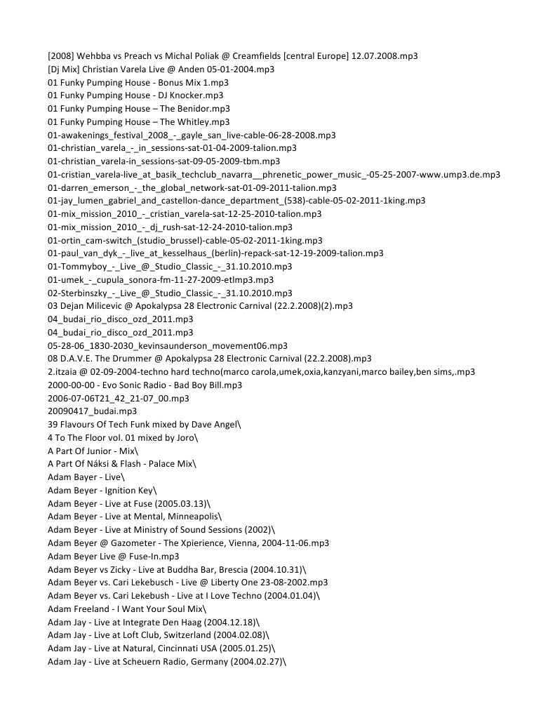Mp3 List Snaz | PDF