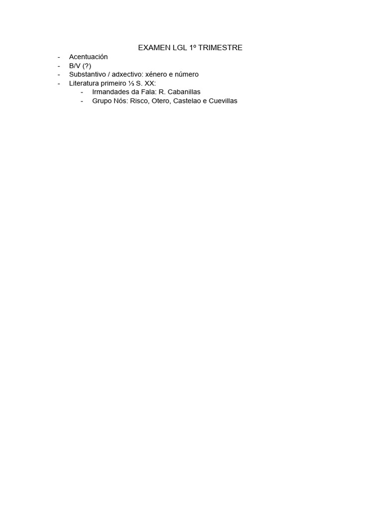1º Examen lgl-1 | PDF