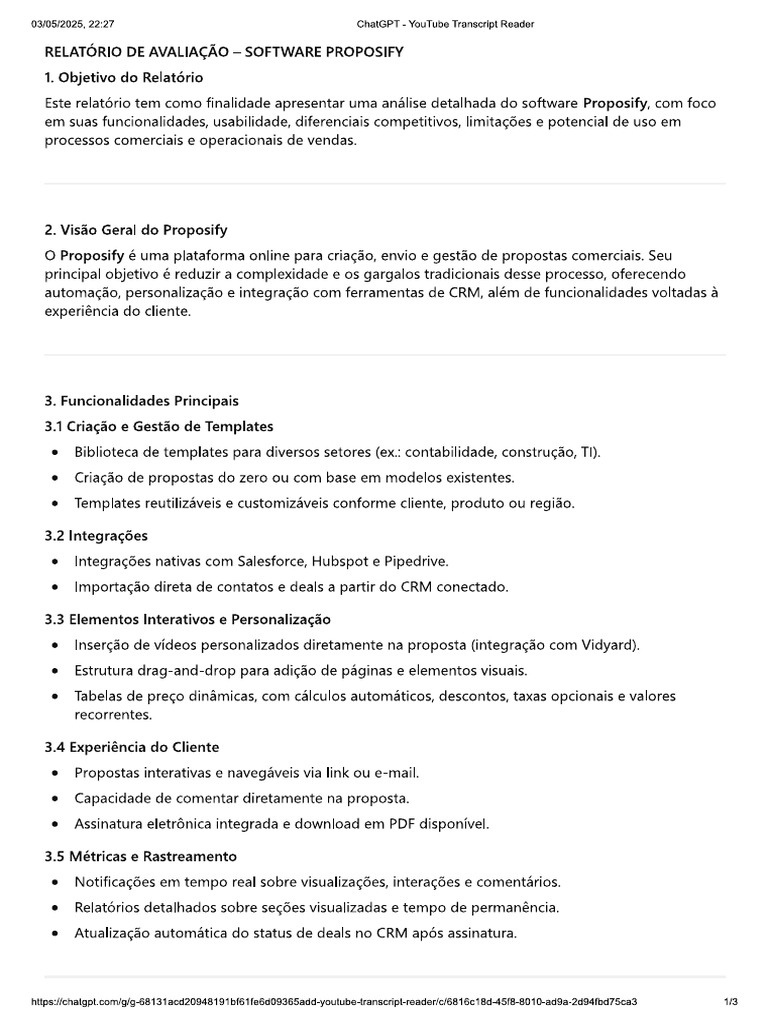 Resumo - Proposify | PDF