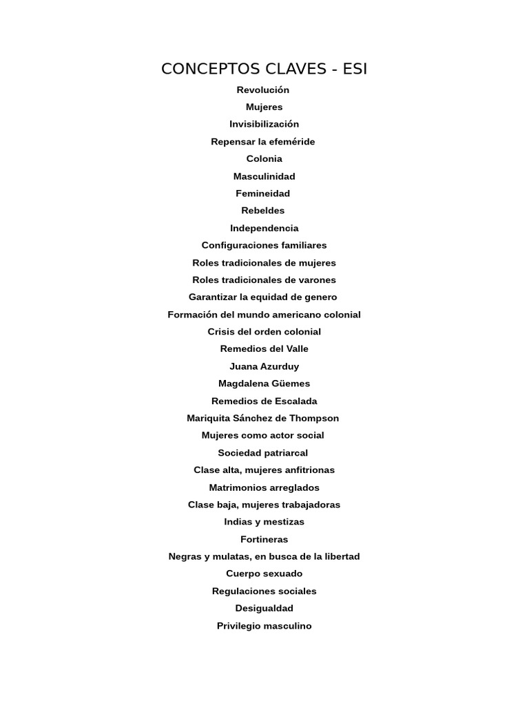 Conceptos Claves | PDF