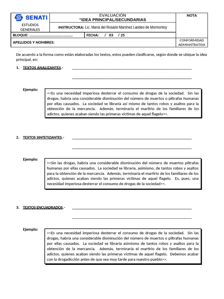 Práctica para Identificar Ip Tipos de Texto e Inferencias | PDF | Diseño