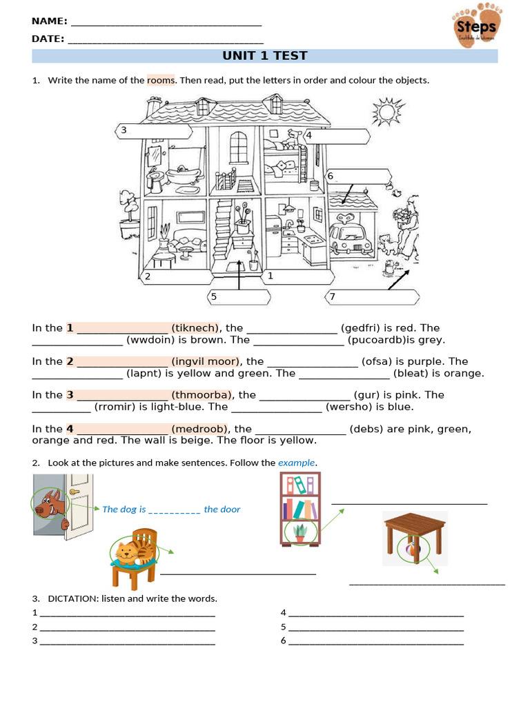 K2 Unit 1 Test: Room Descriptions | PDF