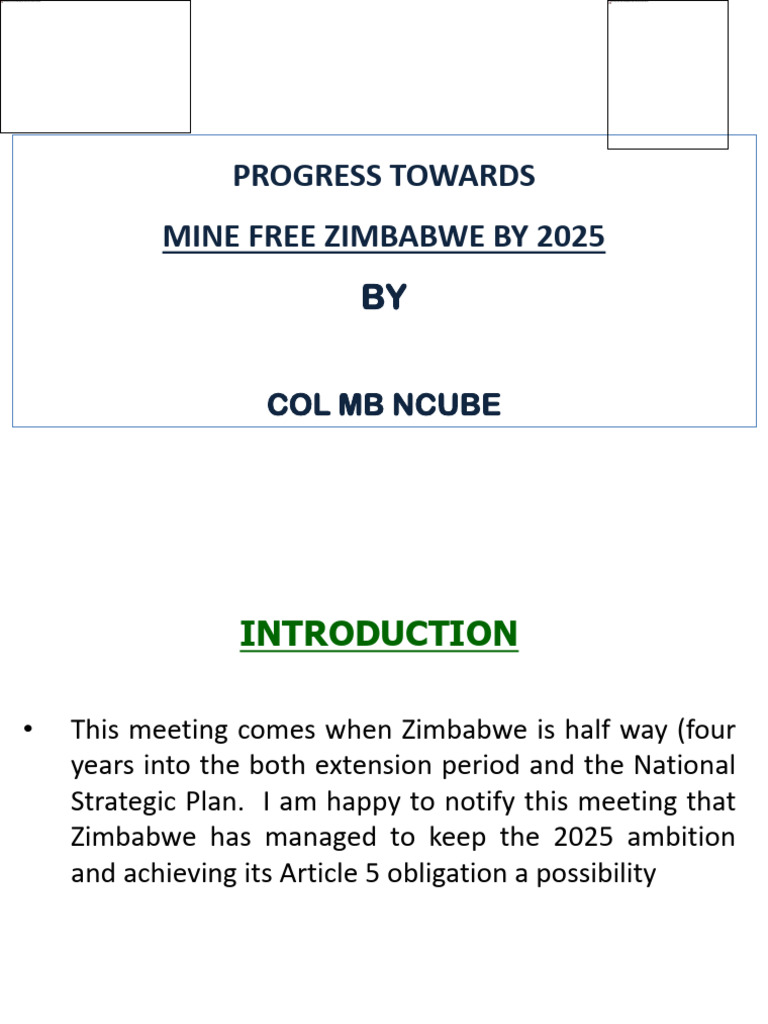 19MSP 10b Art5 Zimbabwe Presentation | PDF | Strategic Planning | Economies