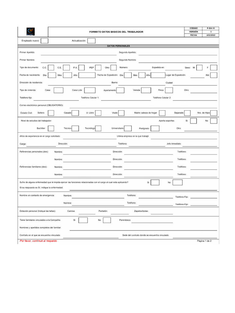 Datos Basicos Consorcio 02 | PDF