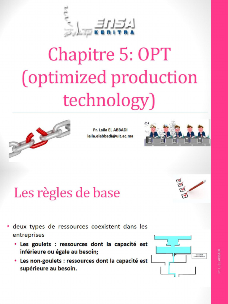 6-Cours Gestion de Production -OPT | PDF