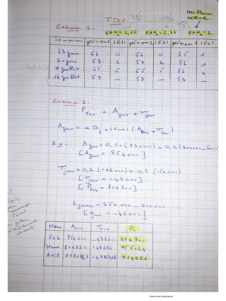 Correction Des TDs (1 2 3 4 5) | PDF