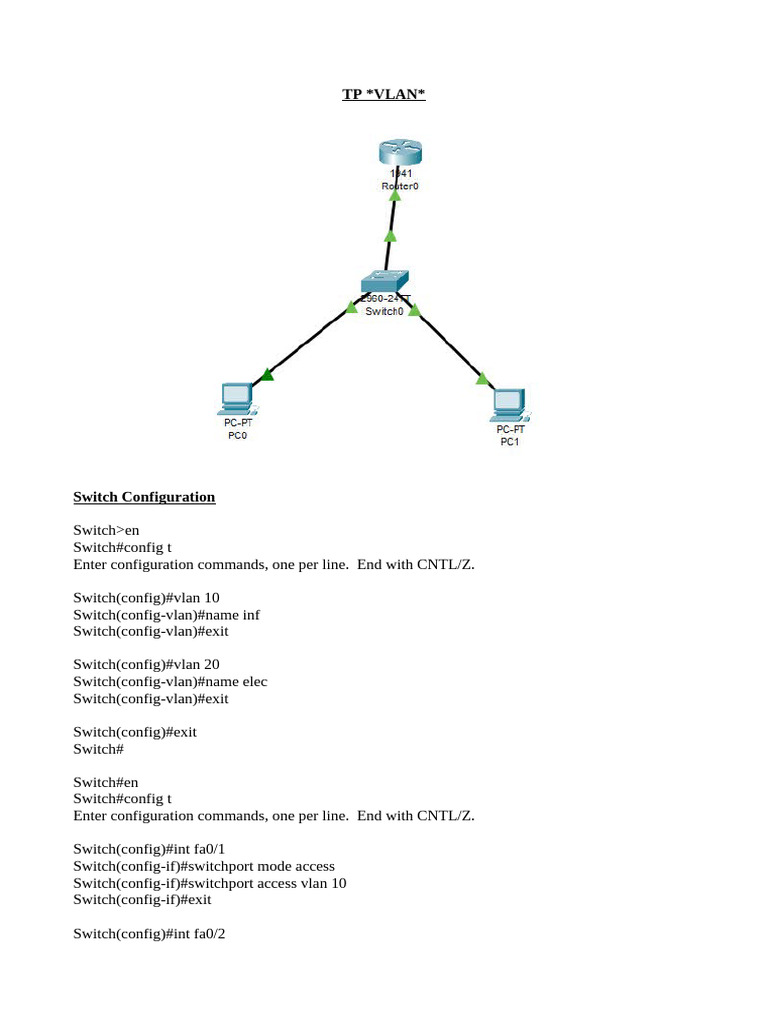 TP Vlan | PDF