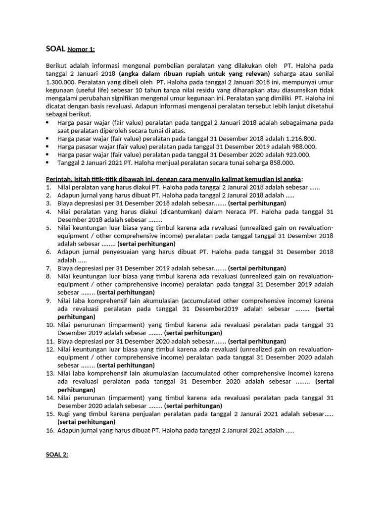 Tugas Soal 9 AKM1 5 Mei 2024 | PDF