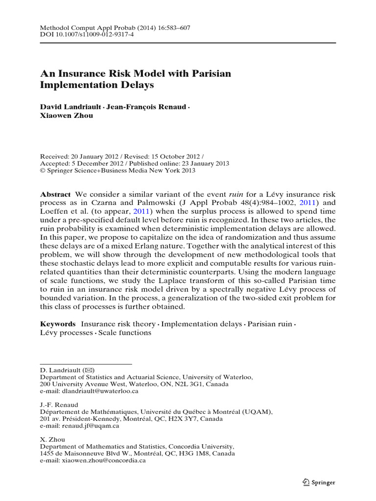 Landriault,Renaud_An Insurance Risk Model With Parisian Implementation ...