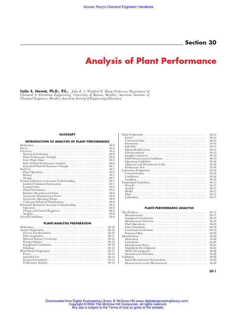 Analysis of Plant Performance | PDF | Observational Error | Statistics