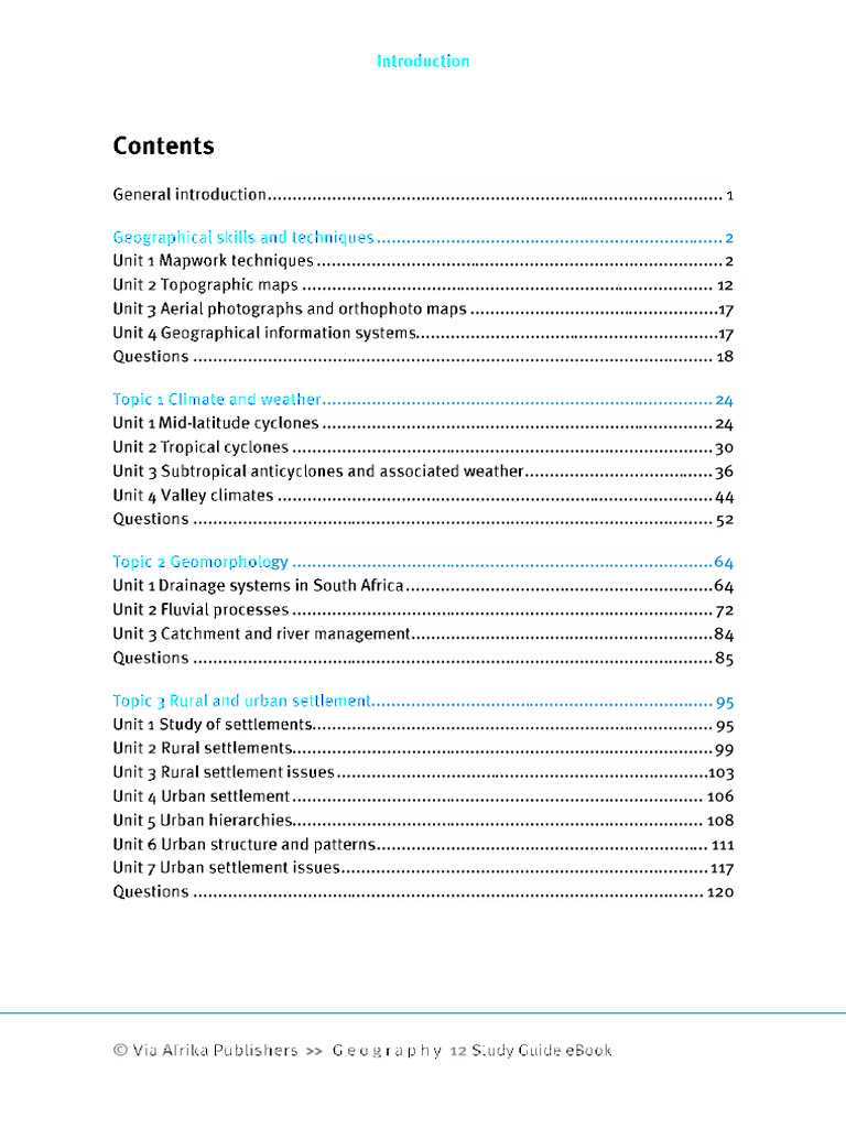 Geography Gr12 SG | PDF