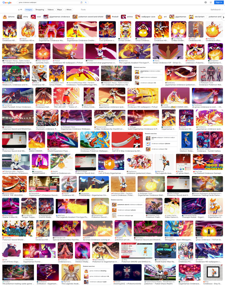 Gmax Cinderace Wallpaper - Google Search | PDF | Pokémon | Nintendo Franchises