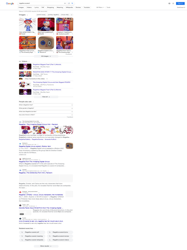 Ragatha Scared - Google Search | PDF