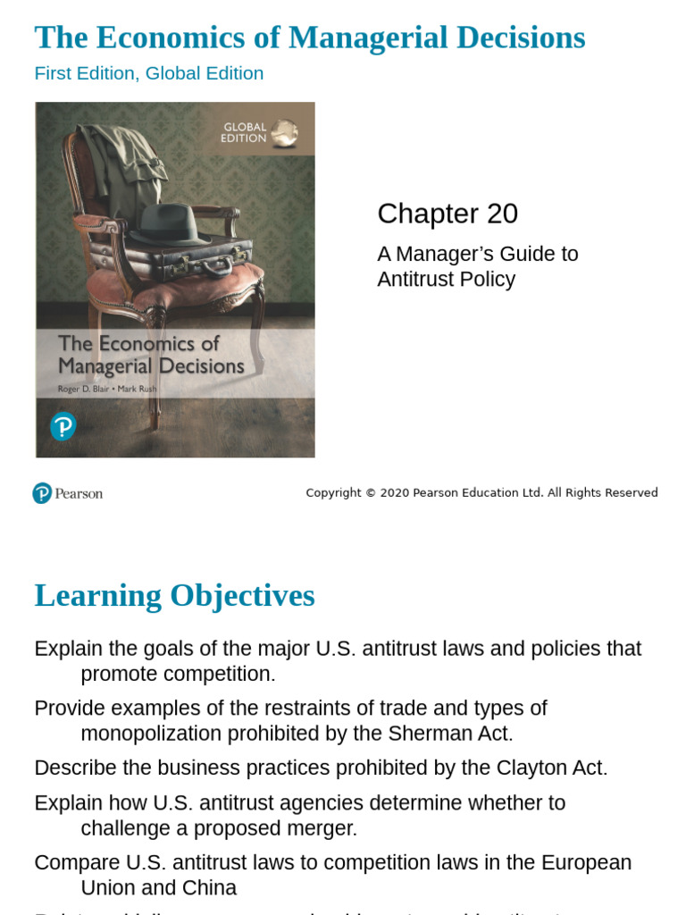 Lecture20 Week 25 Antitrust Policy | PDF | Monopoly | Competition Law