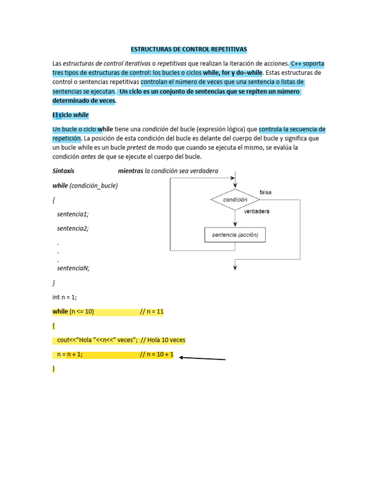 Ciclos y Ciclo While | PDF