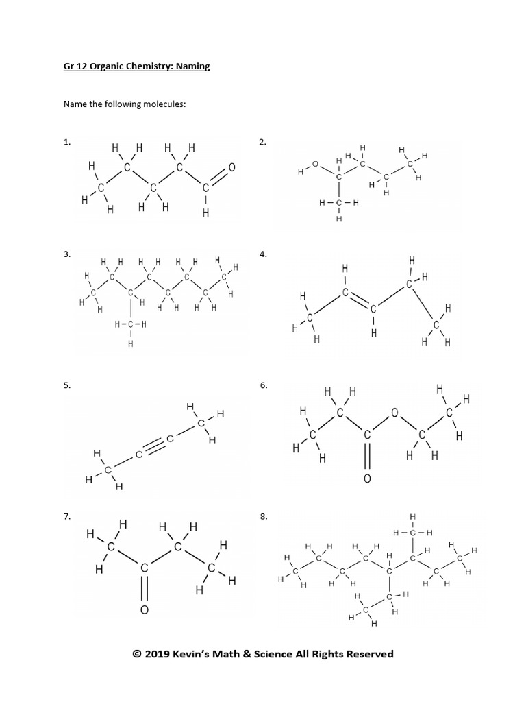 Kevinmathscience_Organic_Naming | PDF