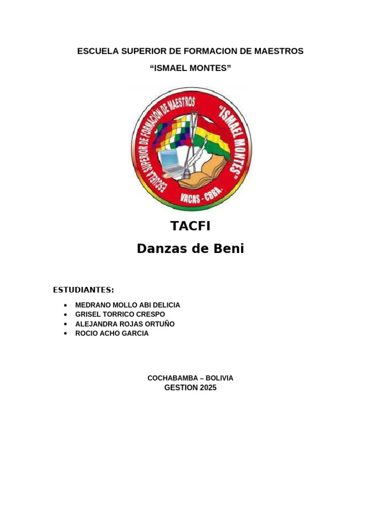 BENI | PDF | Bailes | Instrumentos musicales