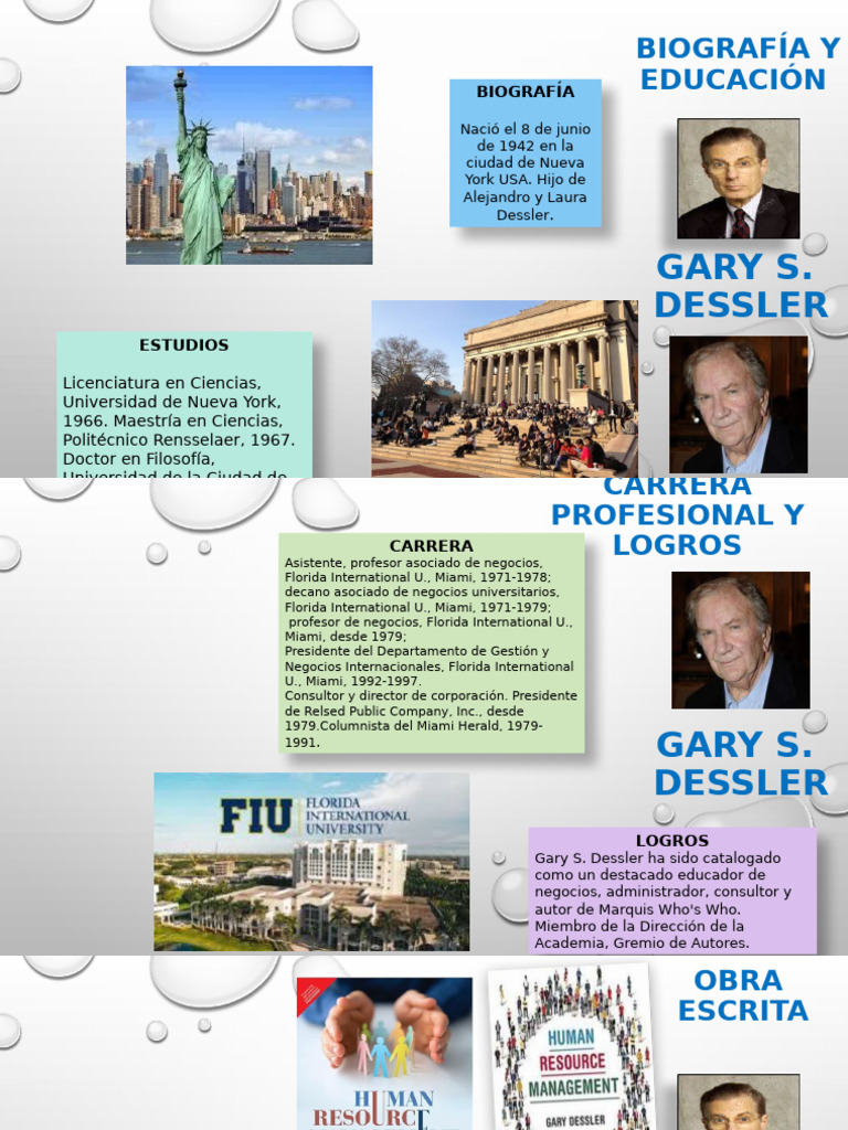 Biografía de Gary S. Dessler | PDF | Gestión de recursos humanos ...
