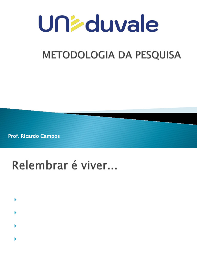 Aula2 MetodologiaDaPesquisa | PDF | Raciocínio dedutivo | Método científico