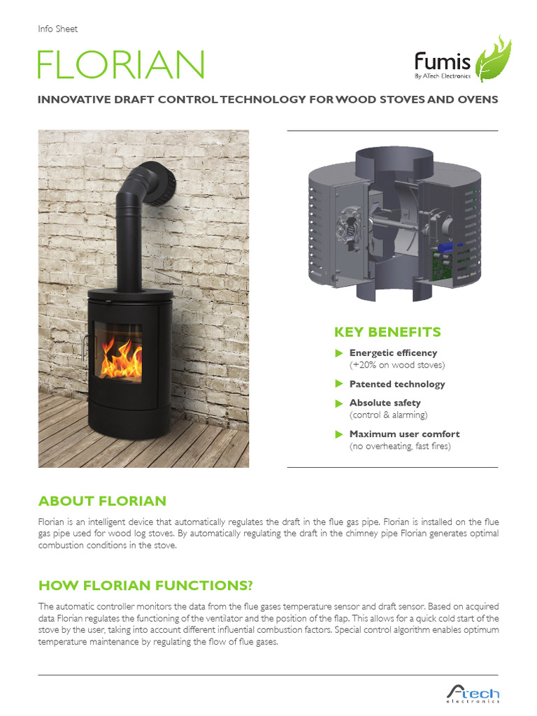 Innovative Draft Control for Wood Stoves | PDF | Stove | Chimney