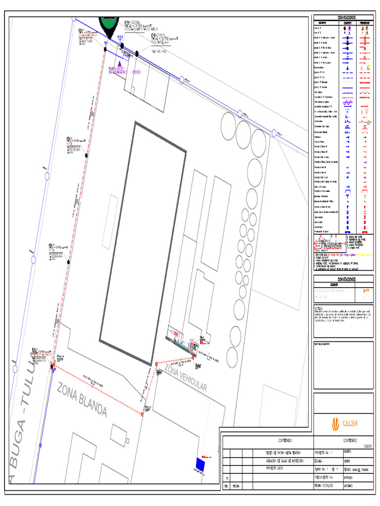 Plano de Planta - Trazado de Camaras | PDF
