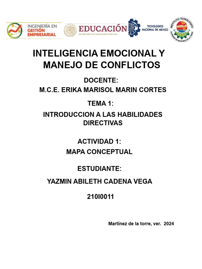 Mapa Conceptual YAZMIN ABILETH CADENA VEGA | PDF | Liderazgo | Iniciativa empresarial