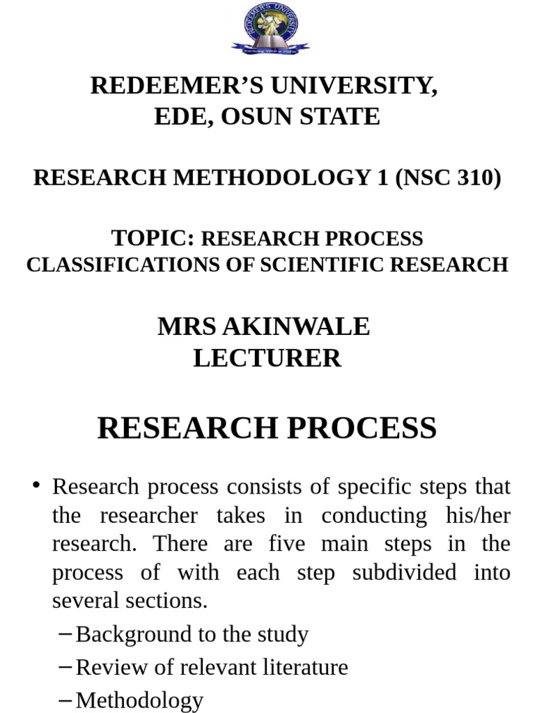 Classifications of Scientific Research | PDF | Experiment | Methodology