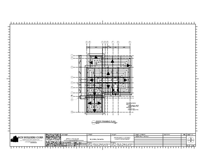 Daniel C Go Structural-Roof Framing Plan | PDF