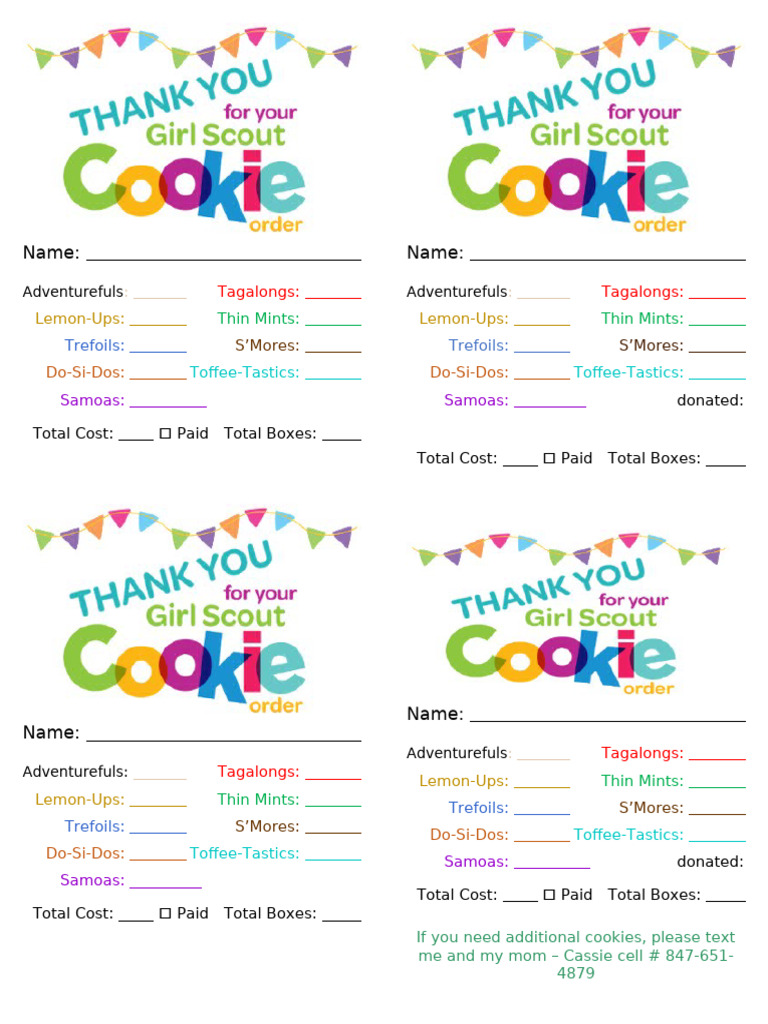 LBB Cookie Thank You | PDF