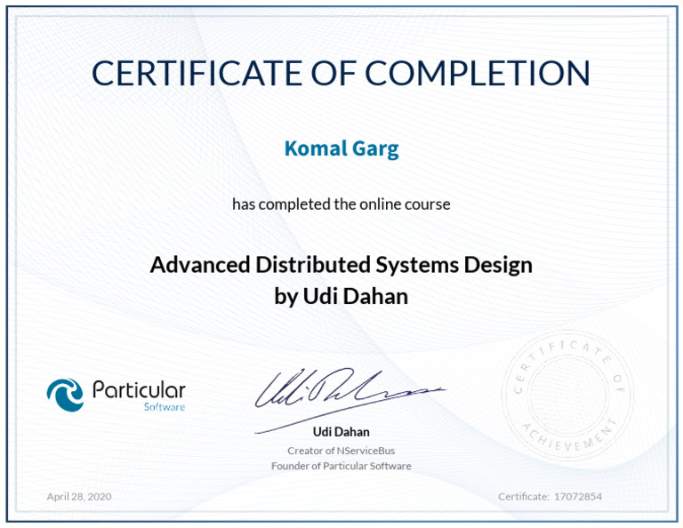 SystemDesign Course Certification | PDF