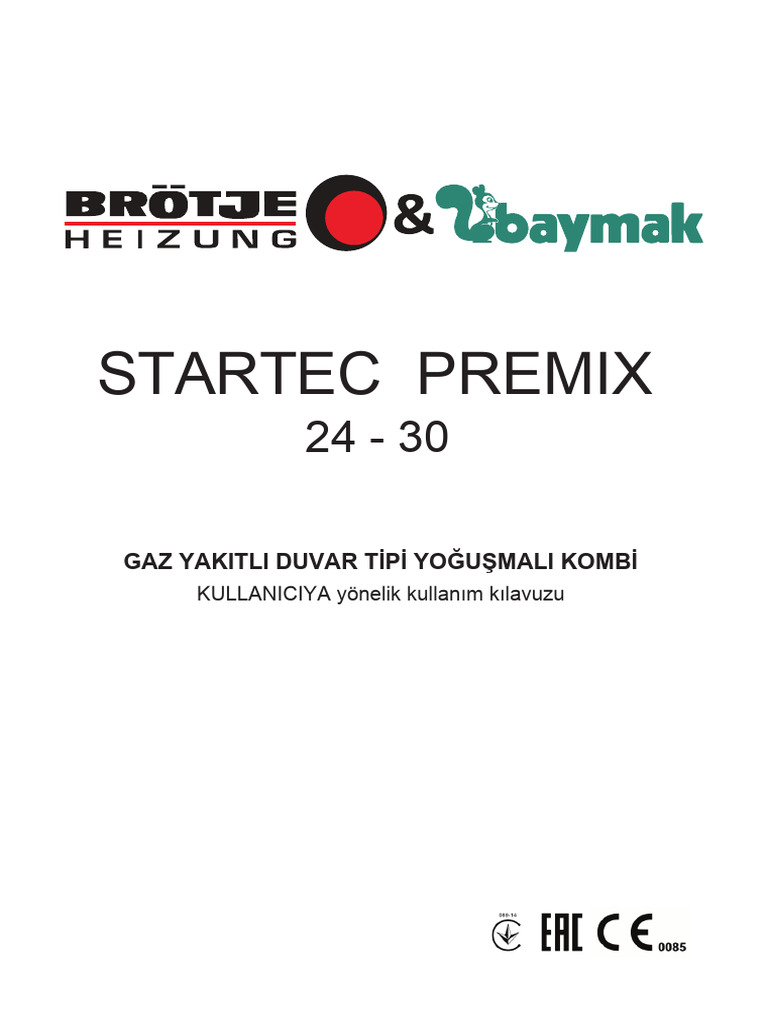 brotje-startec-premix-tam-yogusmali-kombiler-kullanma-kilavuzu | PDF