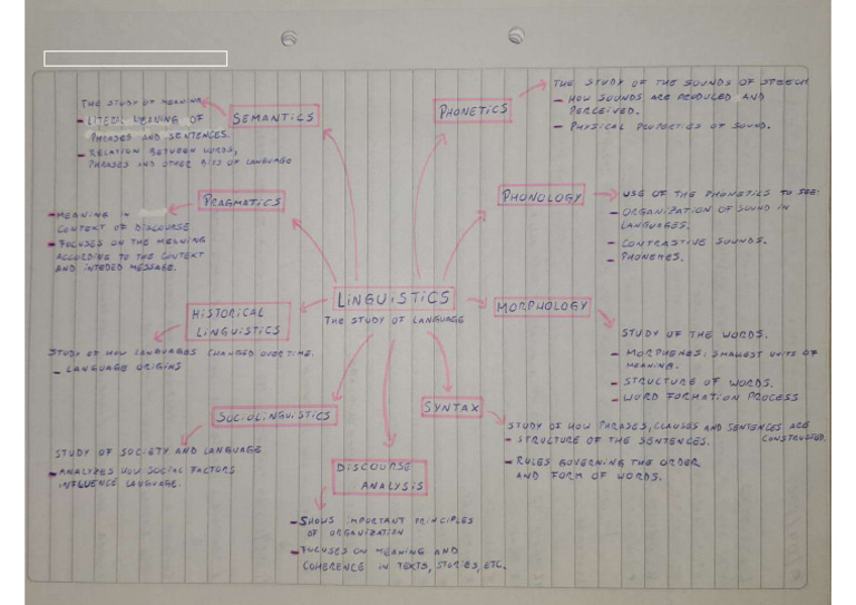 Mind Map Linguistics | PDF