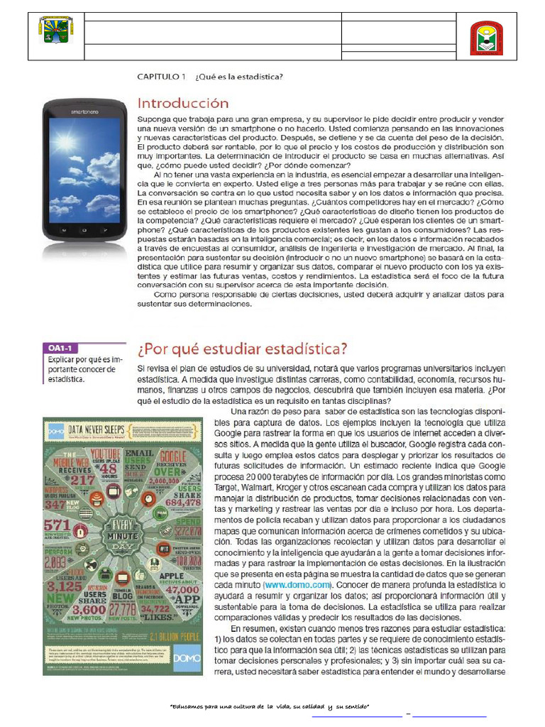 Guía 2 - Estadistica - Qué Es La Estadistica | PDF | Aprendizaje | Cognición