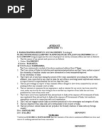 Income Affidavit Format | PDF