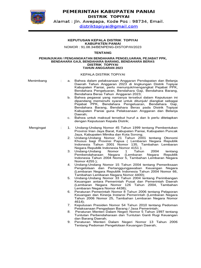 SK BEN-BEN TOPIYAI 2023 | PDF