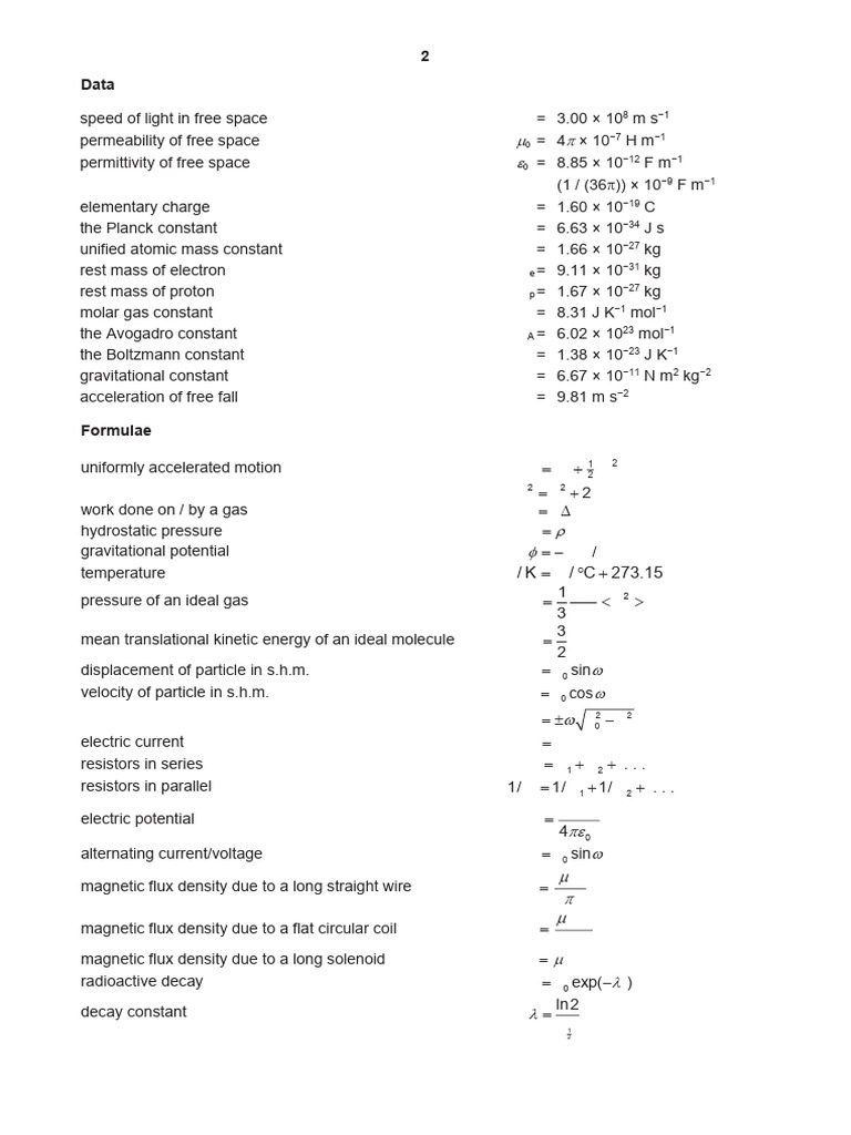 Unseen Q Practice - IB Physics - P1 - Set 2 - Q | PDF | Force | Inductor