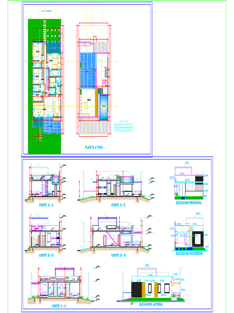 PROYECTO_ CASA ELEVACIONES-Layout2 | PDF | Elementos arquitectónicos