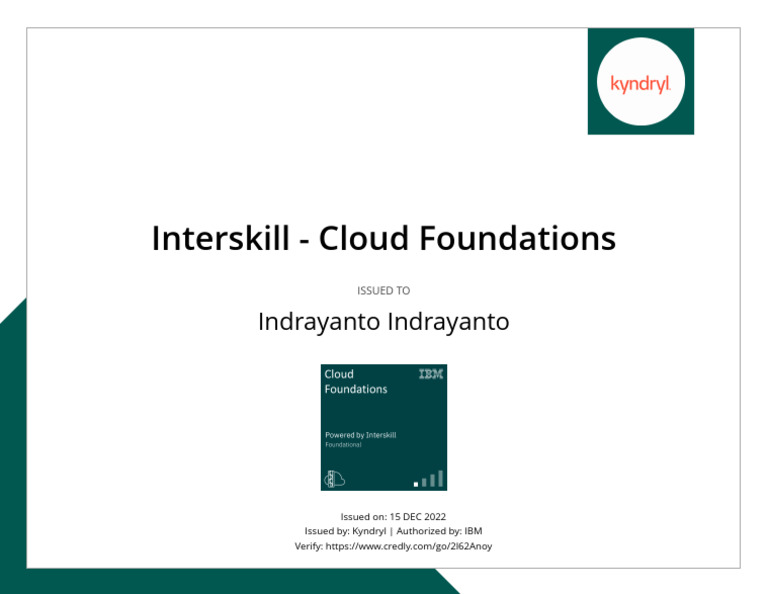 Interskill CloudFoundations Badge20231222 29 Kz6mue | PDF
