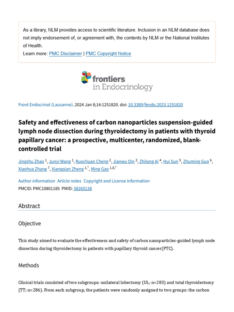 PMC Disclaimer: Front Endocrinol (Lausanne) | PDF | Lymphatic System ...
