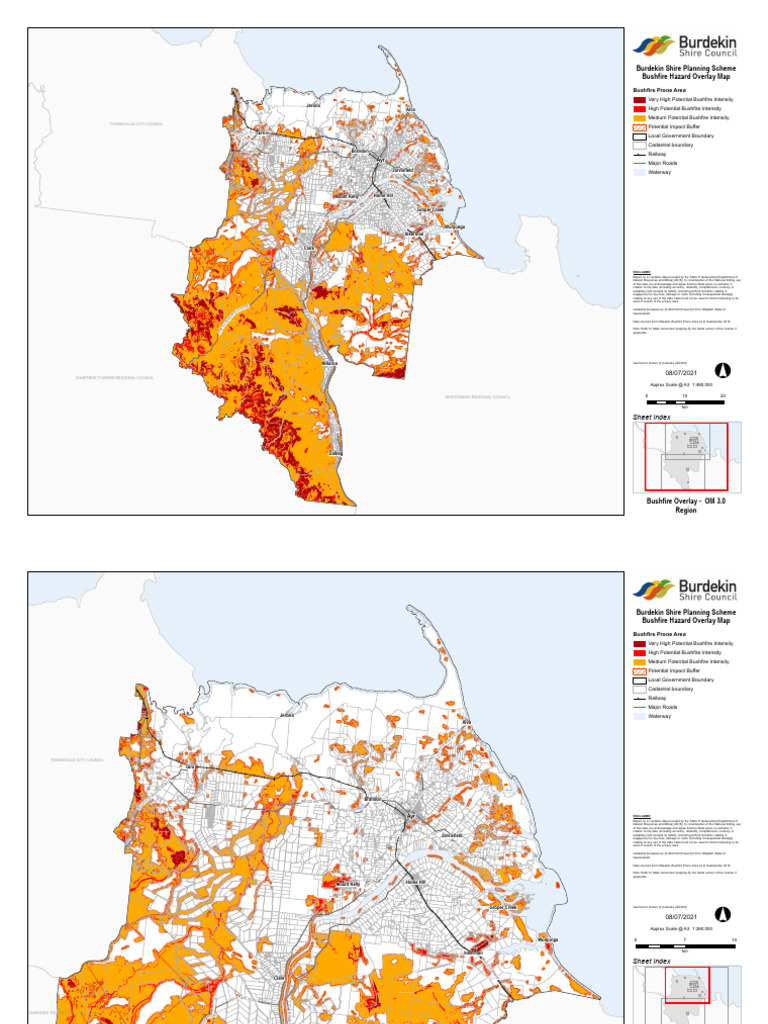 OM3 Bushfire Overlay Map Final | PDF | Geographical Technology ...