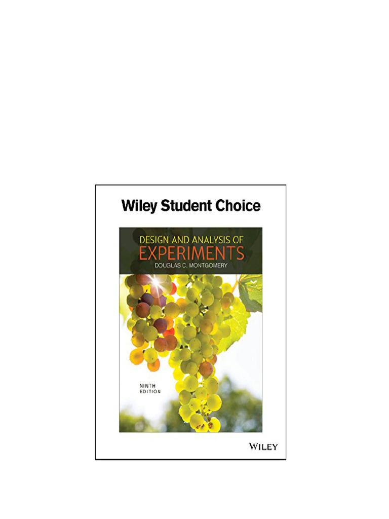 Design and Analysis of Experiments, 9th Edition (Ebook PDF) Download | PDF | Regression Analysis ...