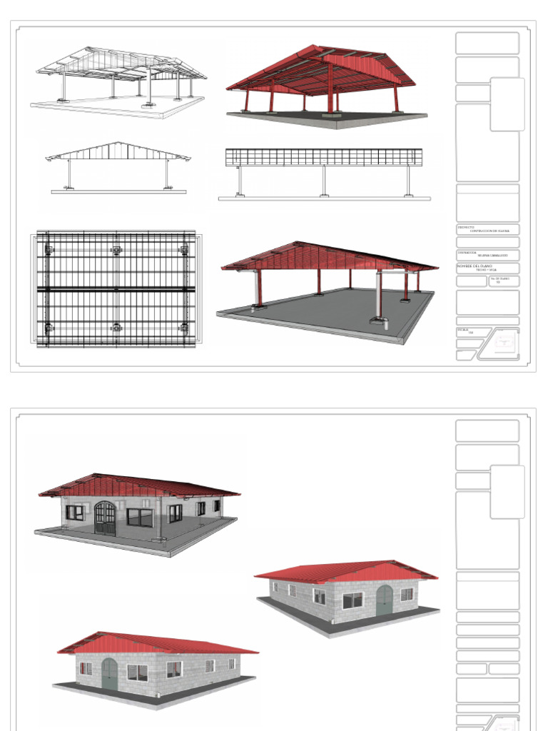 Plano de Techo y Isometrico | PDF