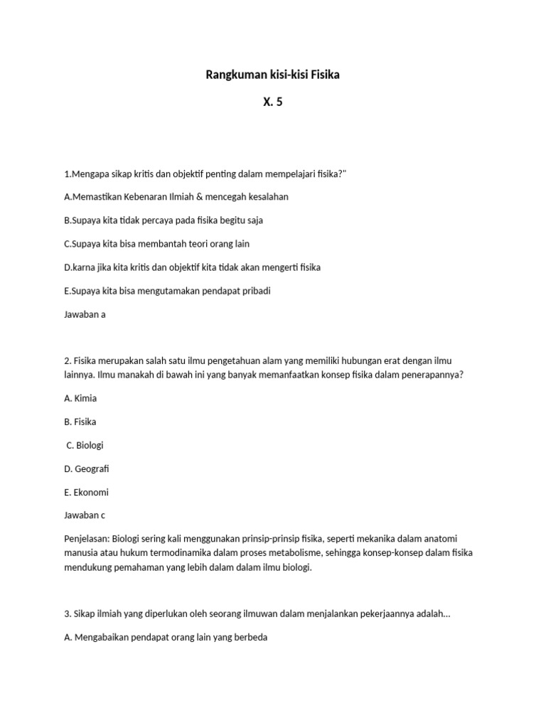 Rangkuman Pisika 2 | PDF