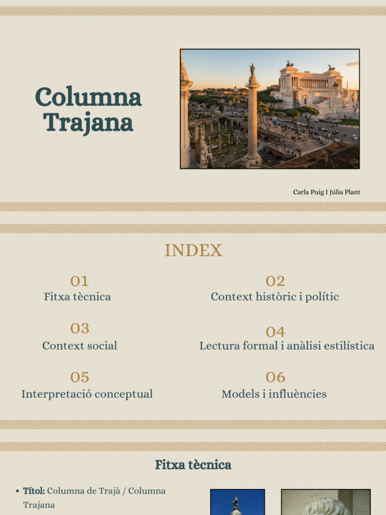 Comentari Columna Trajana | PDF